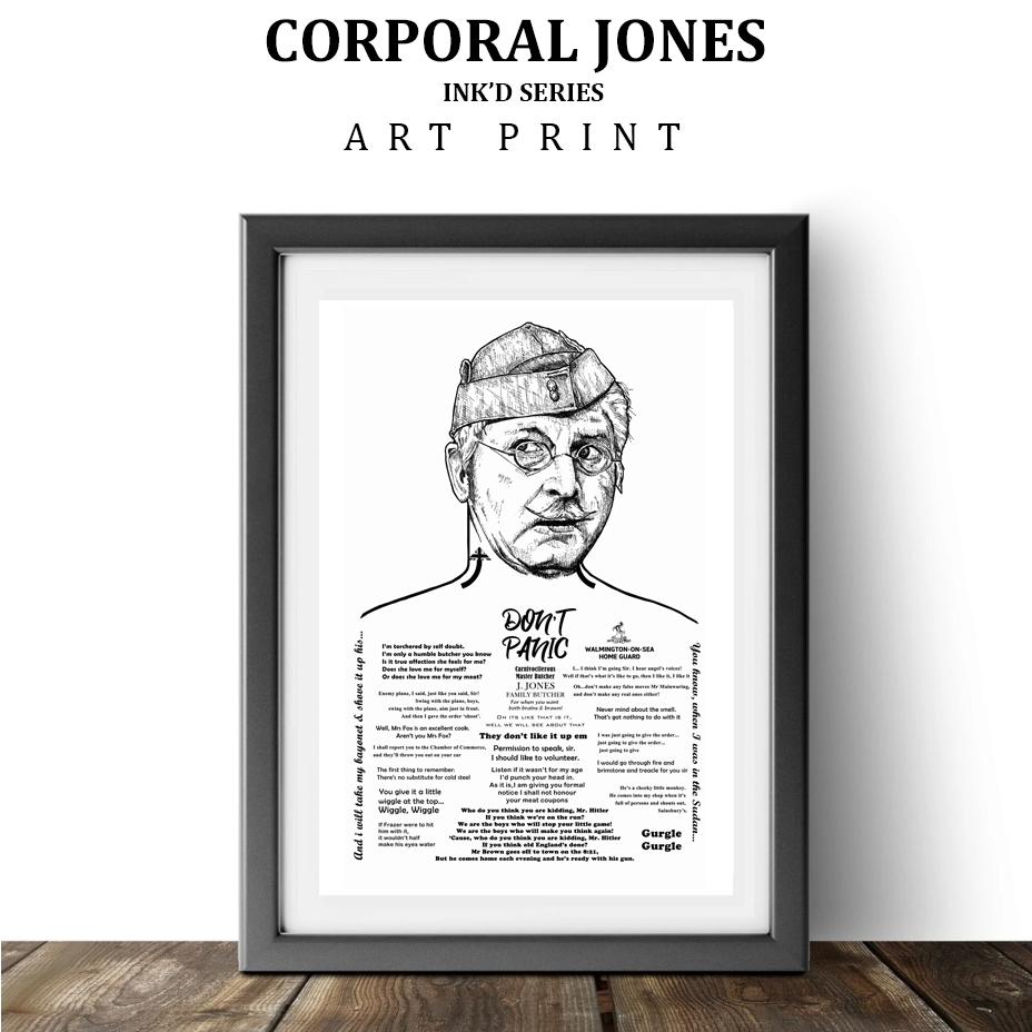 Dads Army Corporal Jones – Don’t Panic! – Art for your wall