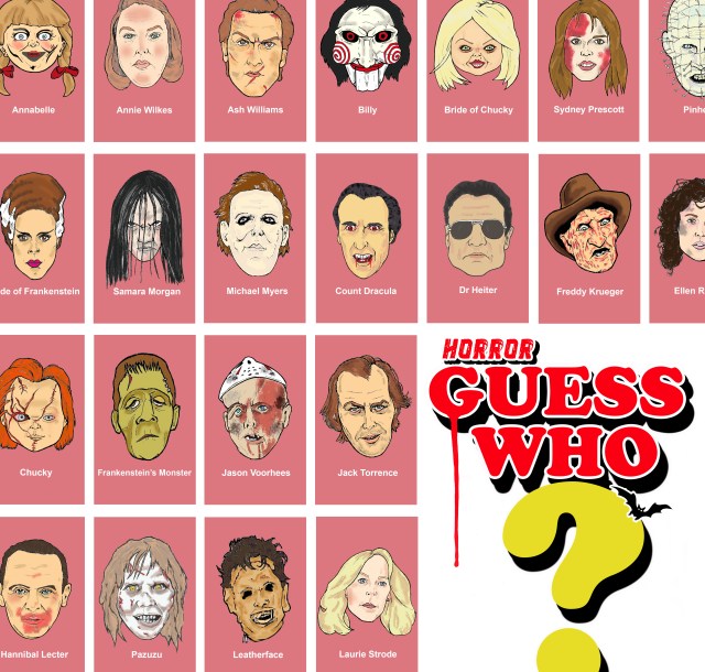 Guess Who Horror Edition. Box Cover Print – Art for your wall