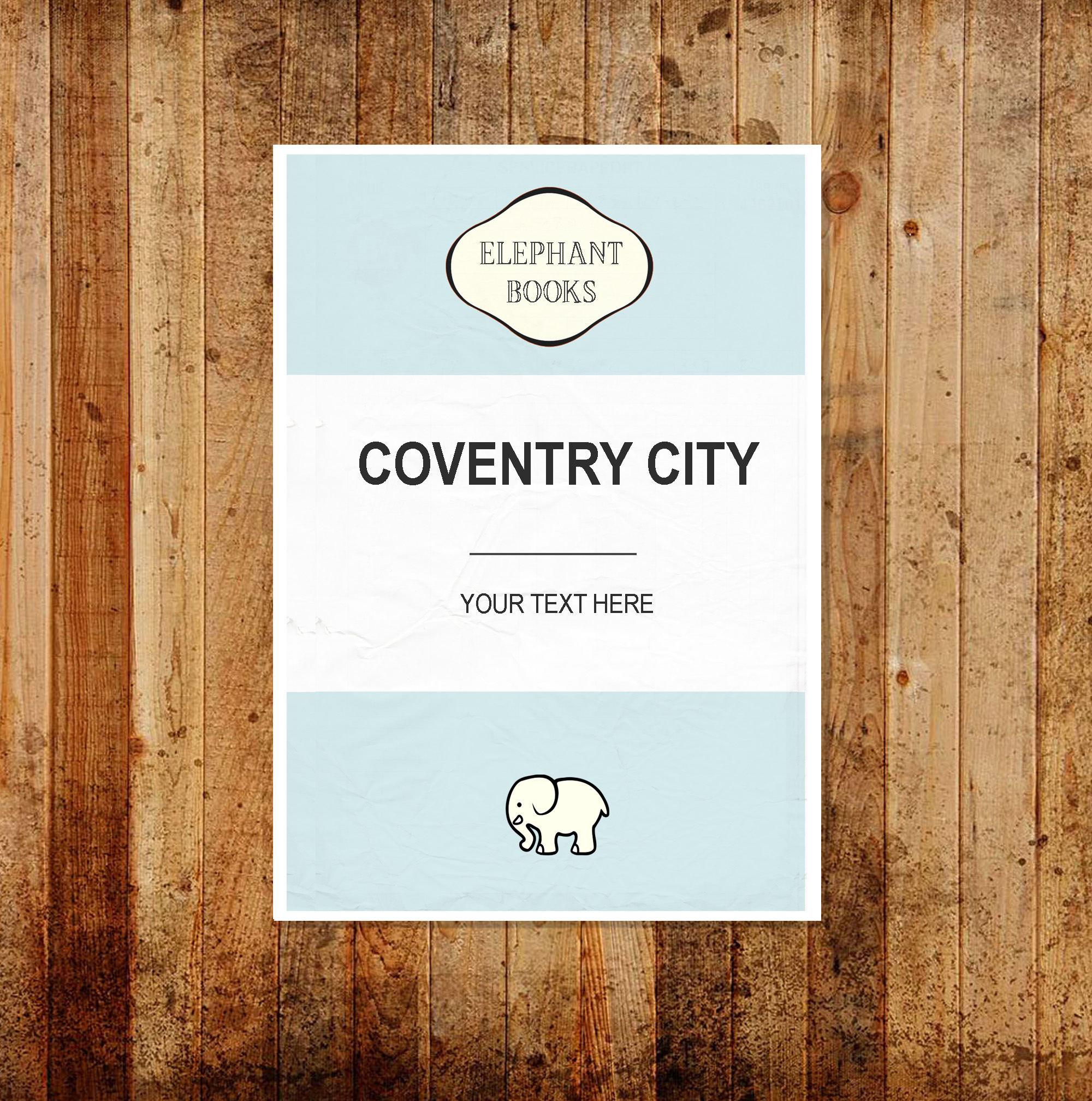 Coventry City ‘Let’s all sing..’ (custom text option) – Art for your wall